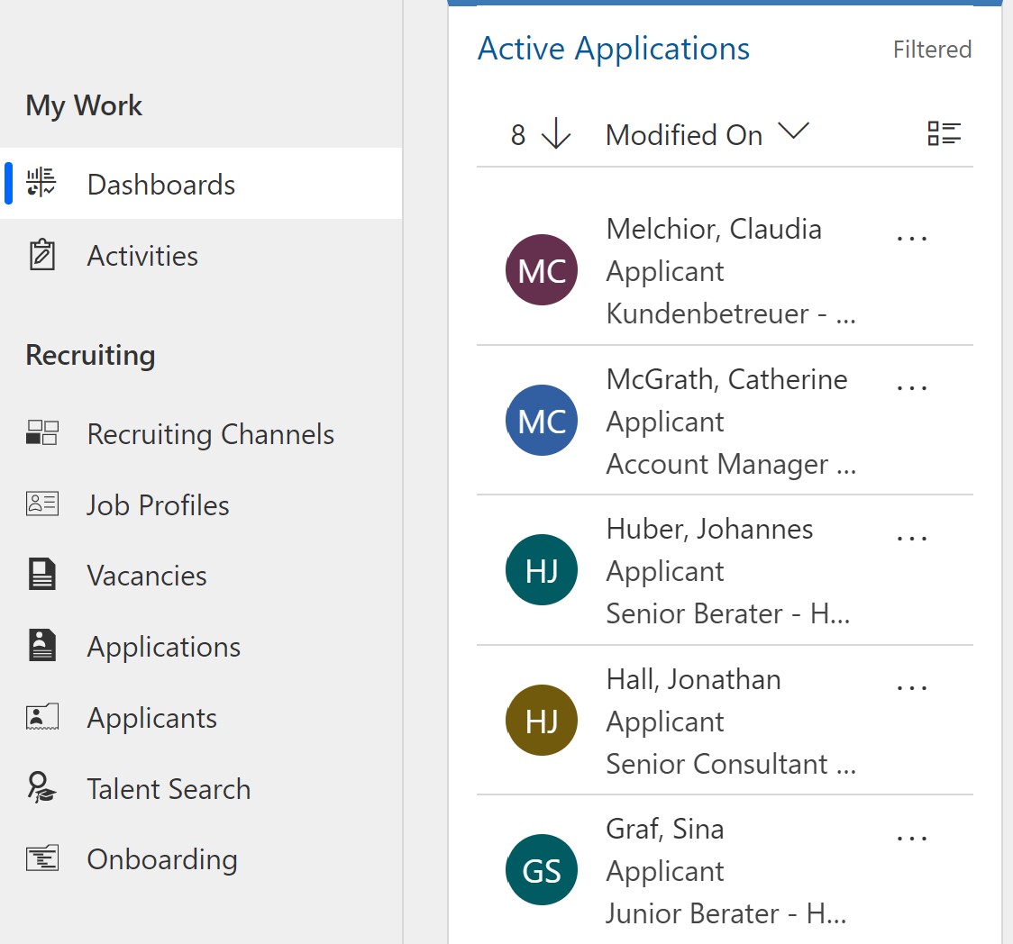 Recruiting & Onboarding in Microsoft Dynamics 365