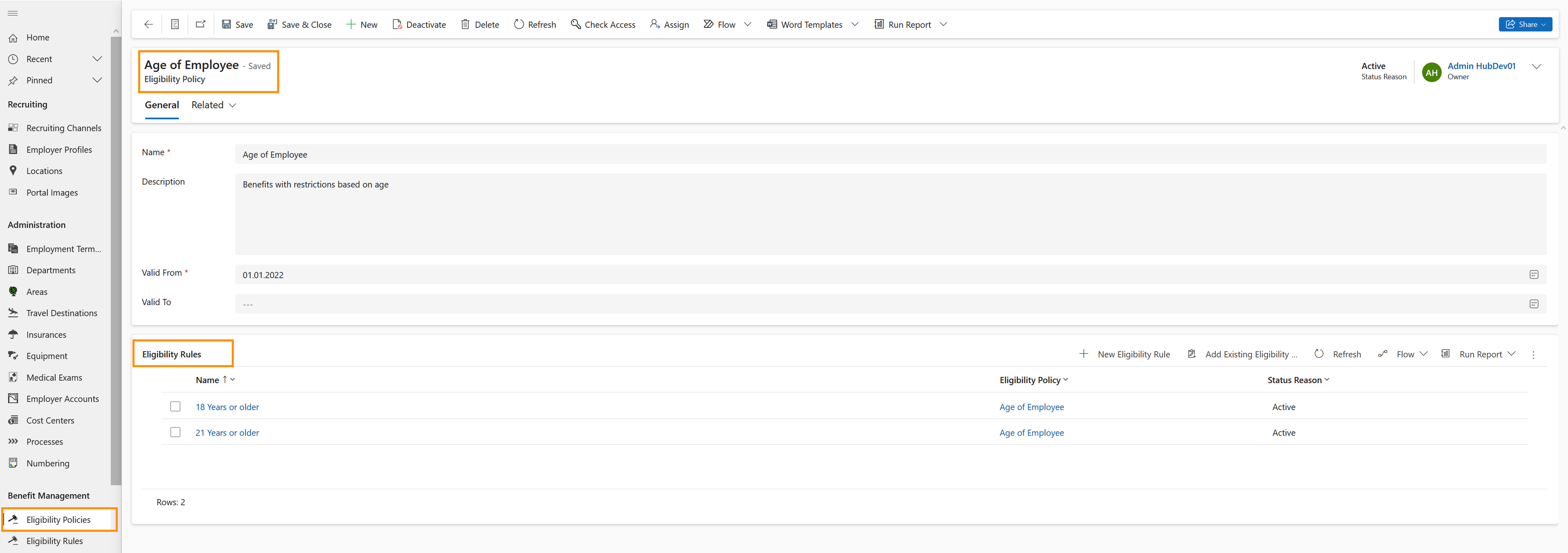 Benefit Creation, Rollout, and Enrollment Guide